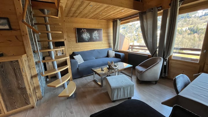Megève Apt Moderne Panoramique Princesse - Sallanches