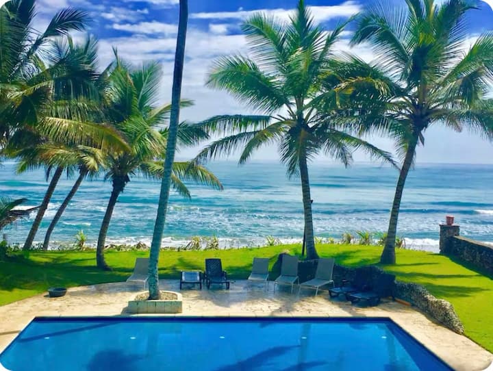 Beachfront House, Ocean View Patio, Xl Pool Level - Cabarete