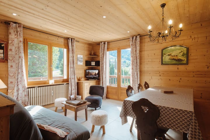 2*, 7 Pers, 2 Chambres, Pistes 210 M, Vue Montagne - La Clusaz