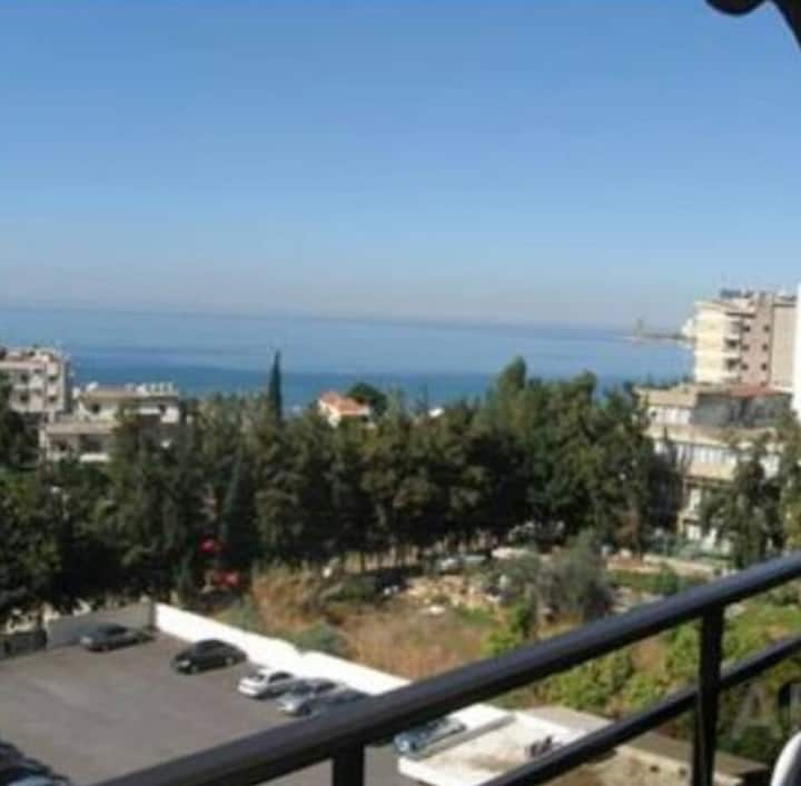 Two-bedroom Sea View 4 Mins Walk To The Beach - Lebanon