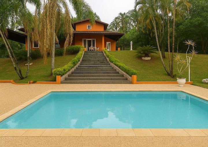 Linda Casa Campo Cond. Fechado Seguro, 45 Min Sp. - São Roque