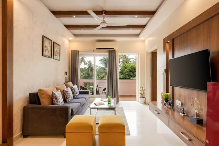Cozy 2bdr Family Vacation Home Baga Beach - Goa