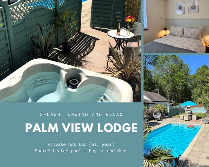 Poolside Lodges Norwich: Palm View Private Hot Tub - Wroxham