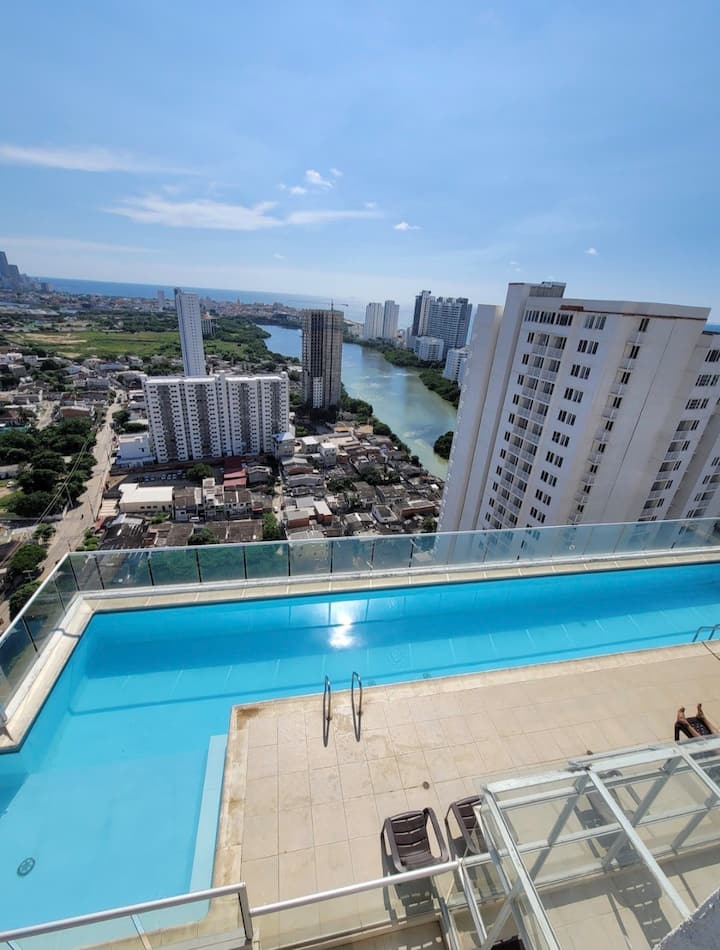 Fancy Apartment Near To The Beach And The Old City - Colombia