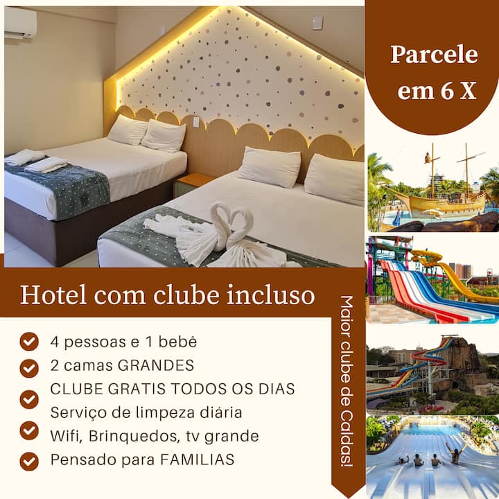 Flat 427 Spazzio Clube  *Gratuito*  Todos Os Dias! - Caldas Novas