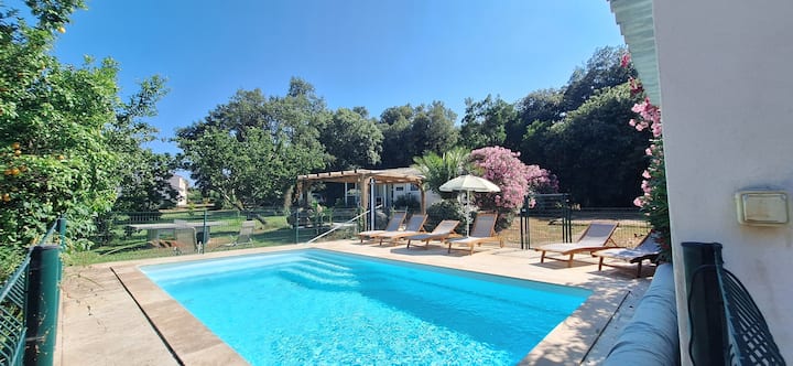 Tiny House Climatisée Avec Piscine Privée - Ghisonaccia