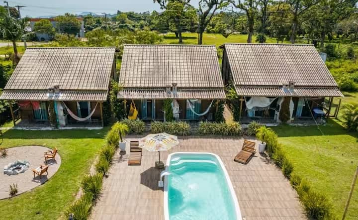 Chalé Noah (Paz) Praia Do Rosa - Ibiraquera - Imbituba