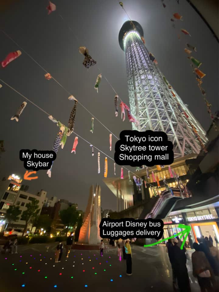 4-/70㎡ /1 Min Skytree/asakusa/lift/family/mall - Tokyo