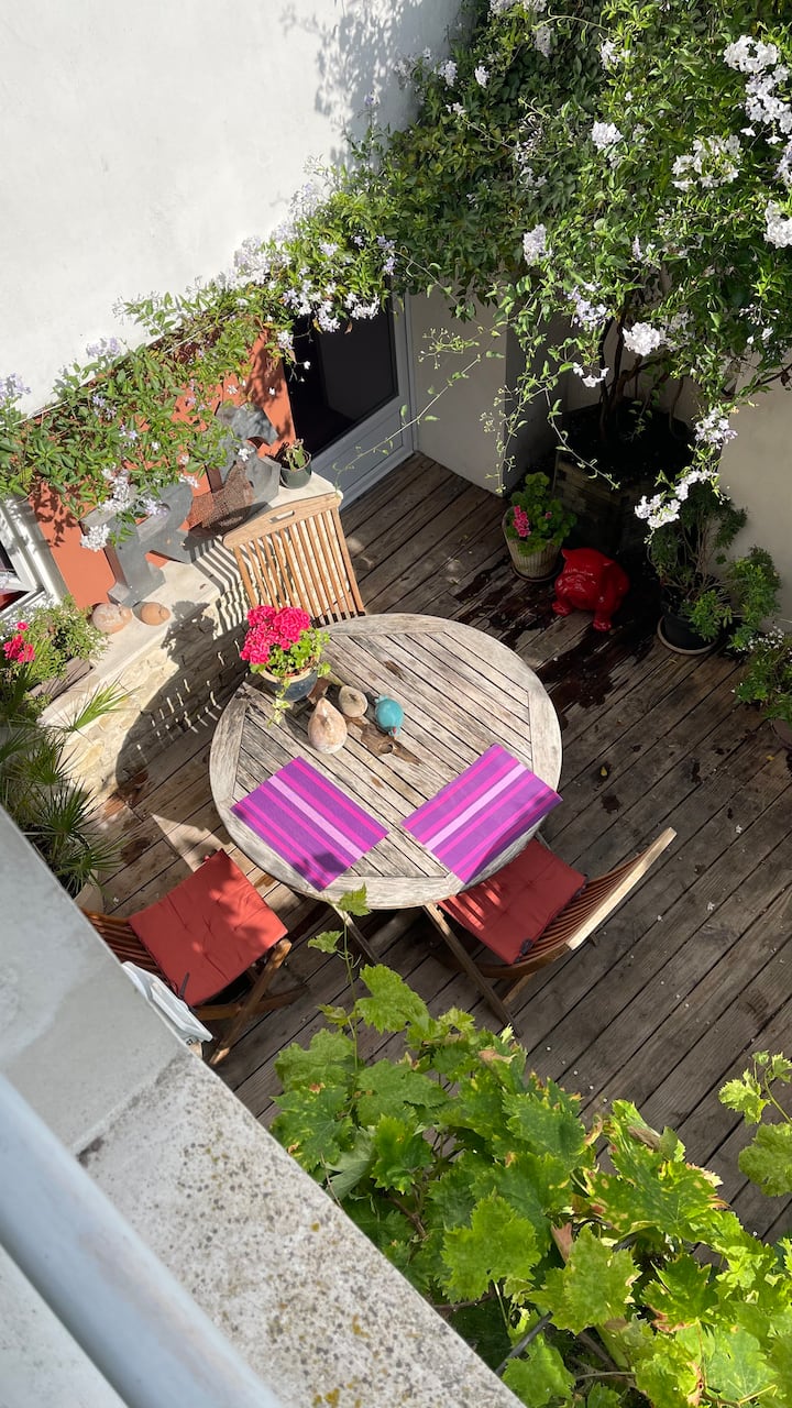 Charmant Appartement 60 M2 Avec Cour , Au Calme - Sainte-Marie-de-Ré