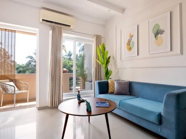 Beautiful 2bhk Apartment With Stunning View @Baga - Goa