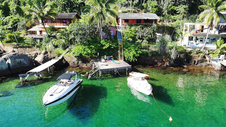 Casa Na Ilha Grande De Frente Pro Mar Com Pier - Ilha Grande