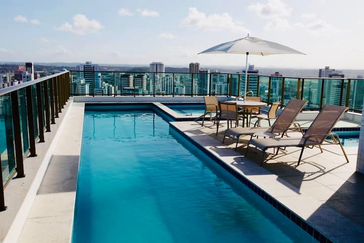 2 Qts Vista Mar E Smart Tv-fibra Otica - Recife