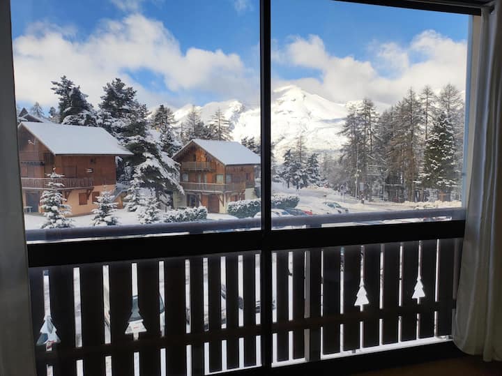 Studio 4 Personnes Magnifique Vue Montagne - La Joue du Loup