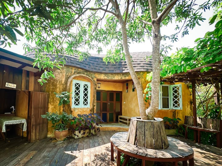 Unique Peanut Earthen House | Leafy Greens - Mae Rim District
