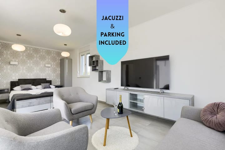 Laudato Xxl Deluxe Apartment With Jacuzzi & Bikes - Biograd na Moru
