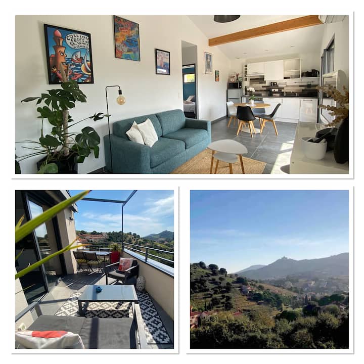 Appartement Cosy + Terrasse Avec Vue + Parking - Plage du Racou