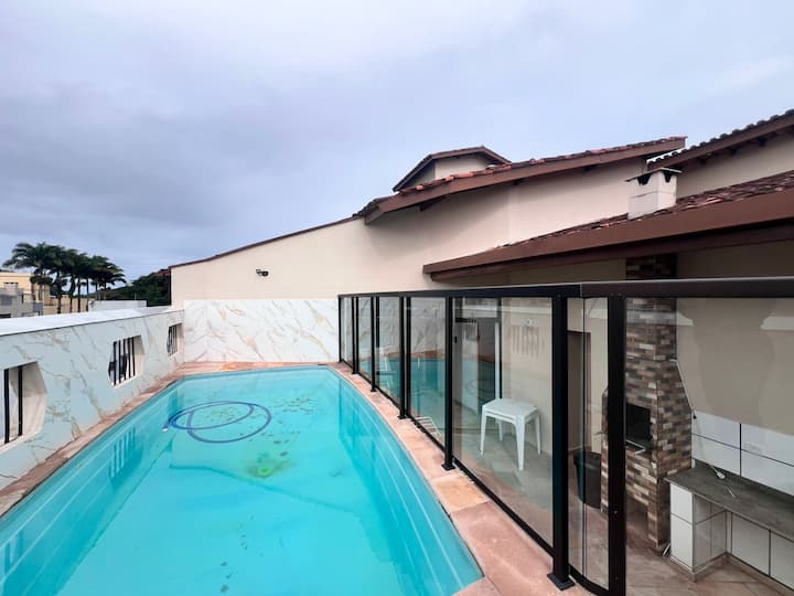 Cobertura Dúplex  Piscina/churrasq  No Ap 15 Pess - Ubatuba