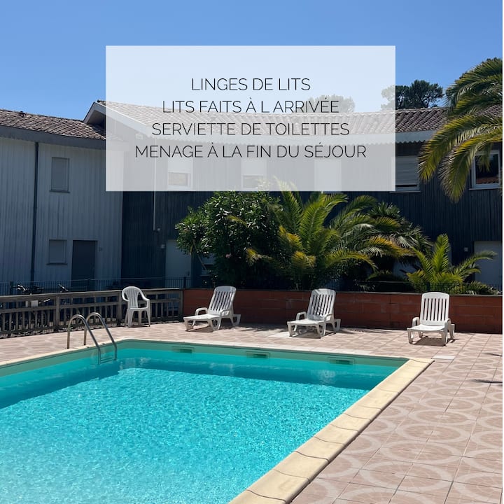 Joli Duplex Avec Piscine 6 Pers - Cap Ferret - Lège-Cap-Ferret