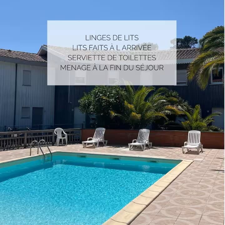 Joli Duplex Avec Piscine 6 Pers -  Cap Ferret - Lège-Cap-Ferret