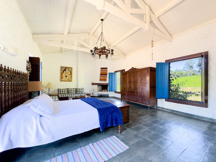 Chalé Na Fazenda C/ Lareira, Piscina E Natureza - Atibaia