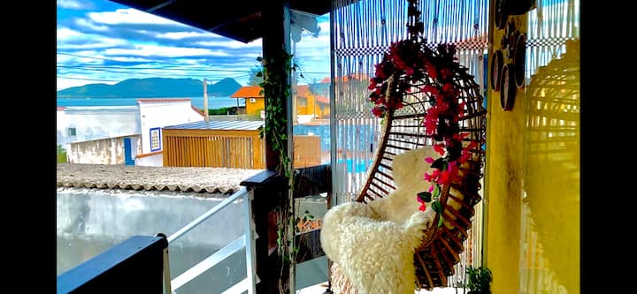 Loft Sul Da Ilha Campeche Vista P/mar Pé Na Areia - Florianópolis
