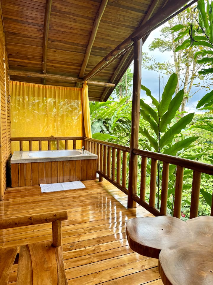 Modern Rustic Hanging Cabin With Ac And Jacuzzi #5 - La Fortuna