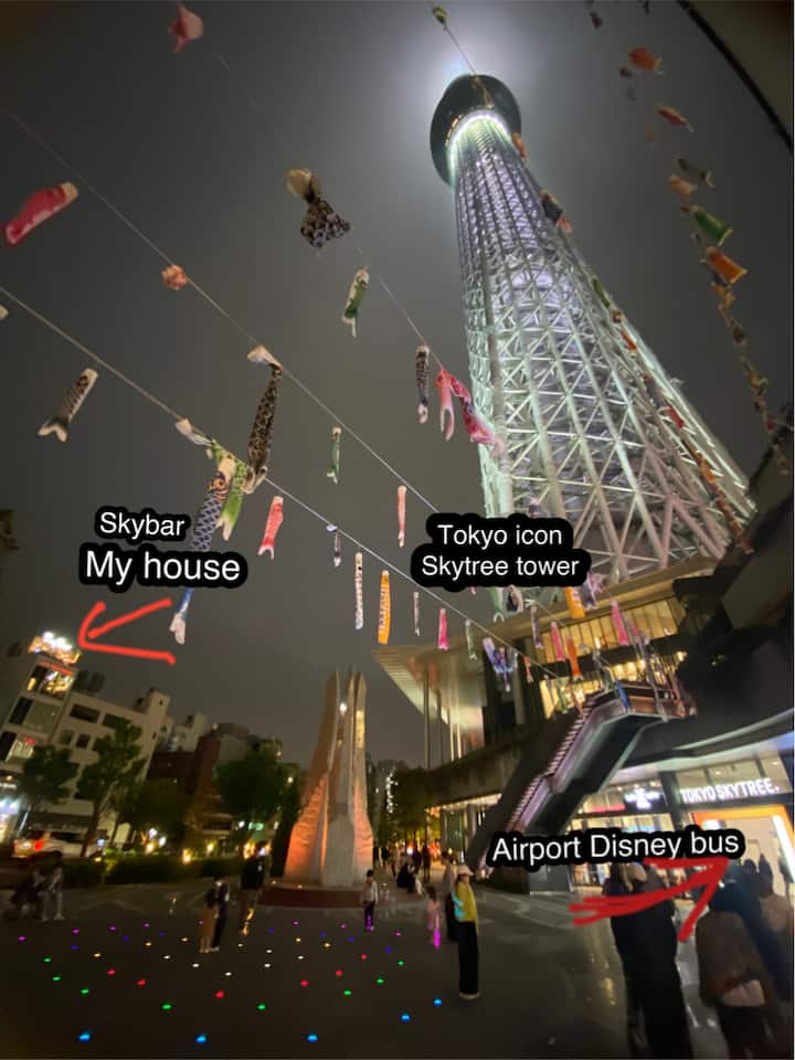 3-/ 70 ㎡ /1 Min Skytree /Asakusa/lift/family/mall - Tokyo