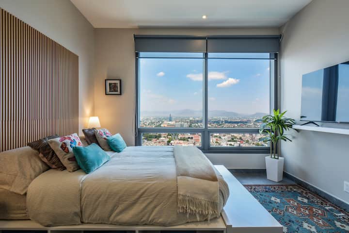 Loft De Lujo En Be Grand Reforma | Alberca + Gym - Messico