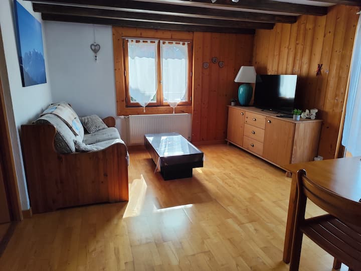 Appartement T3 Sur Le Fayet Avec Sauna Et Terrasse - Sallanches