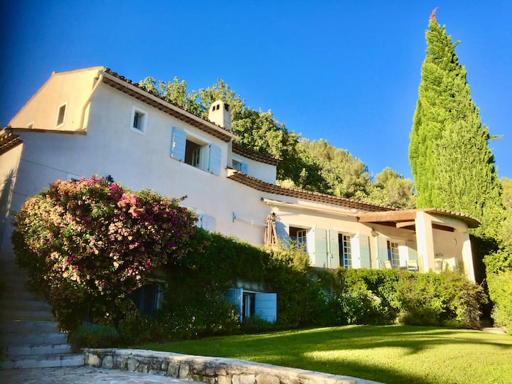 Great Views&calm Stunning Provence Mas, Bowl Green - Grasse