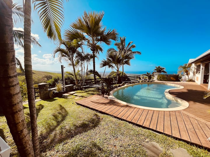 Paradis Lé La Bungalow Litchi Avec Vue - La Réunion
