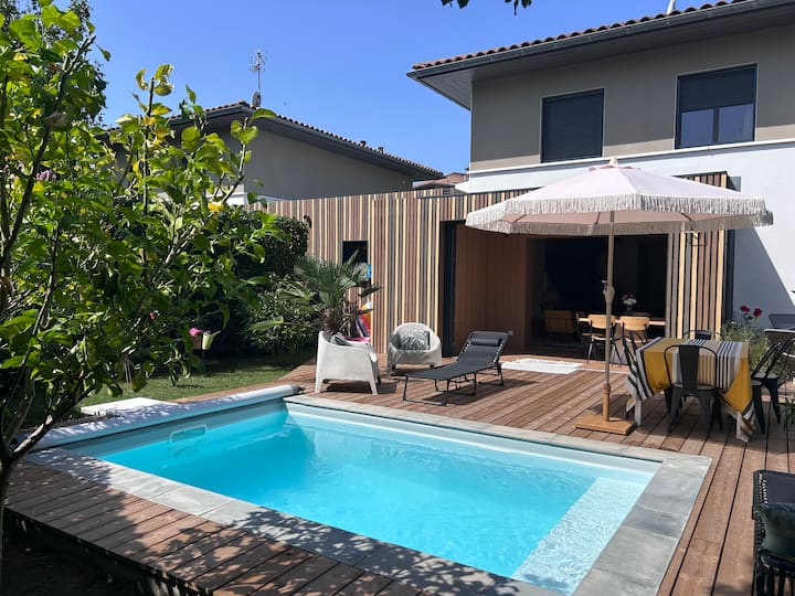 Charmante Maison Avec Piscine à Anglet - Biarritz