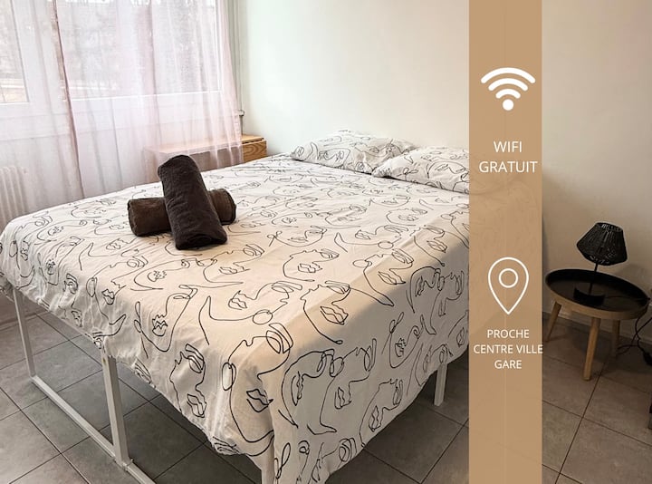 Studio Cosy Gare & Centre à Pied 2 - Dijon