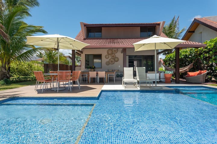 Bangalô Frente Mar Luxo Em Muro Alto – 4 Suítes - Brazil