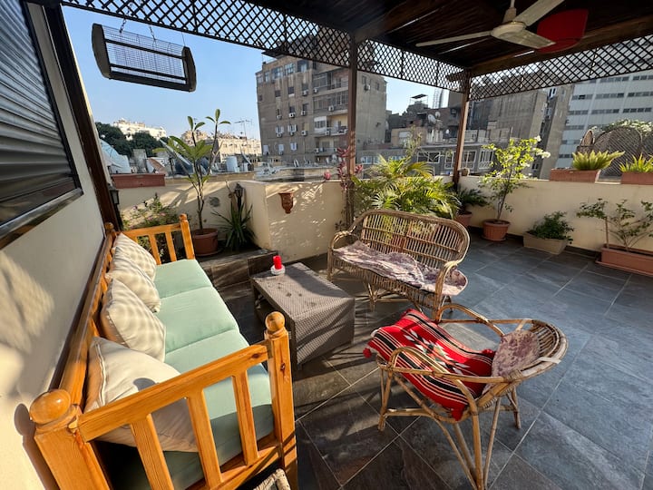 Bright Penthouse Central Zamalek - Cairo