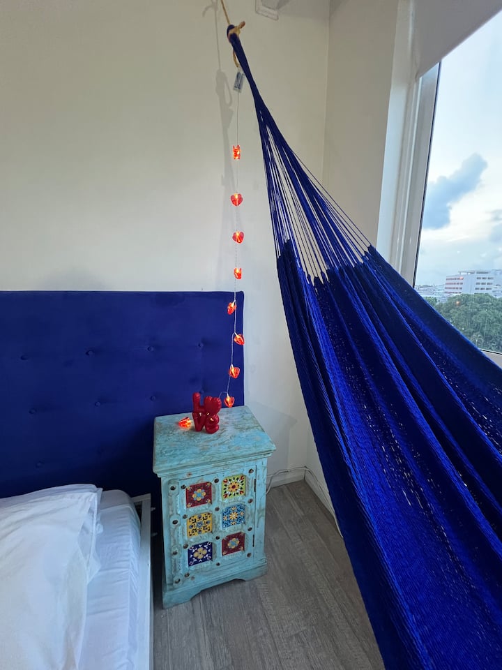 Hermoso Apartaestudio N Zona Turística Con Piscina - San Andrés