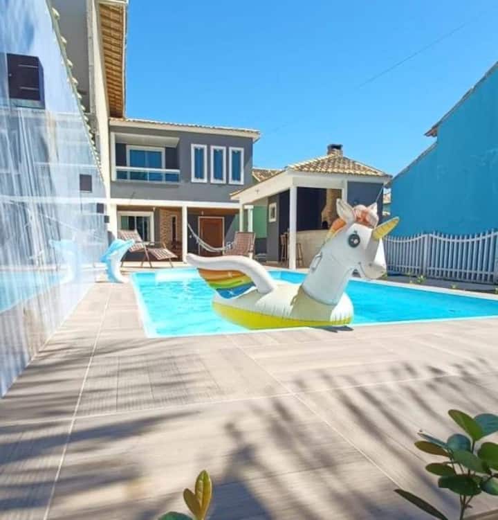 Casa Confortável 3 Suítes, Piscina, Mar,10 Pessoas - Cabo Frio