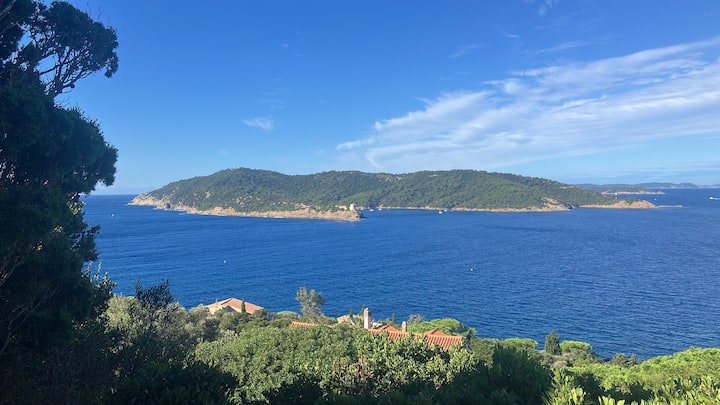 Maison Méditerranéenne-vue Mer Et Terrasse - Parc national de Port-Cros