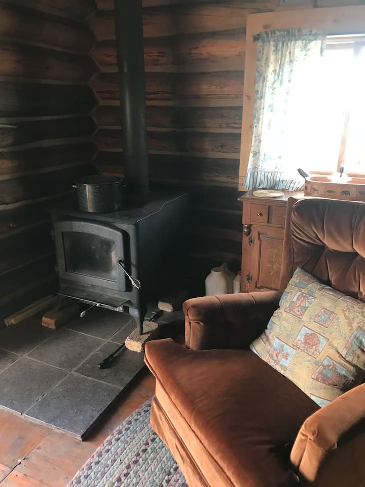 Log Cabin On Prairie Creek.   Daniel, Wy - Wyoming