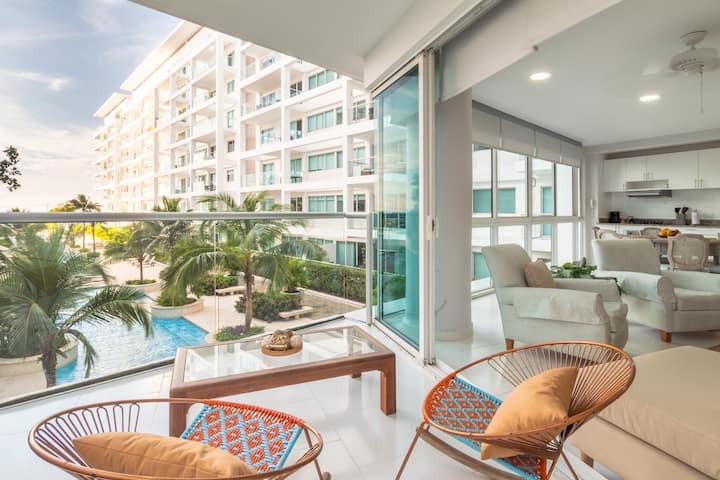 2br Boho Style W/pool & Beach Acces - Caribbean