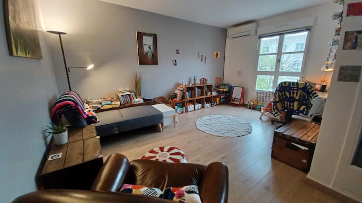 T4 Cosy 90 M², Famille, Parking, Clim - Montpellier