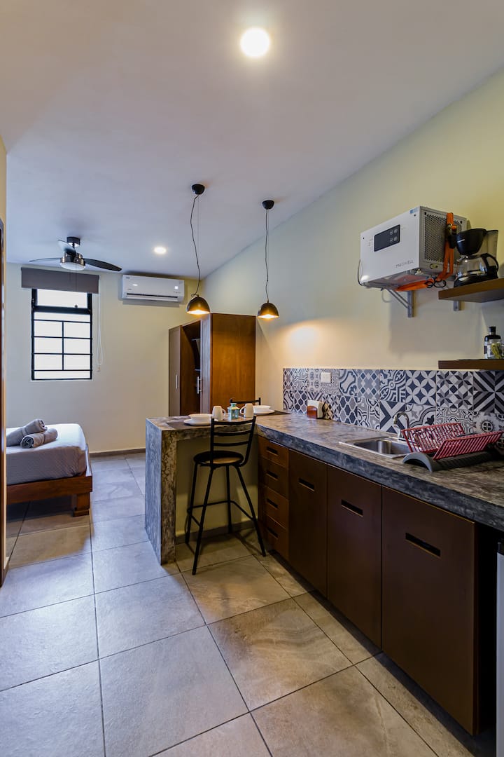 Studio Apartment Close To The Beach-starlink Wifi - Cancún