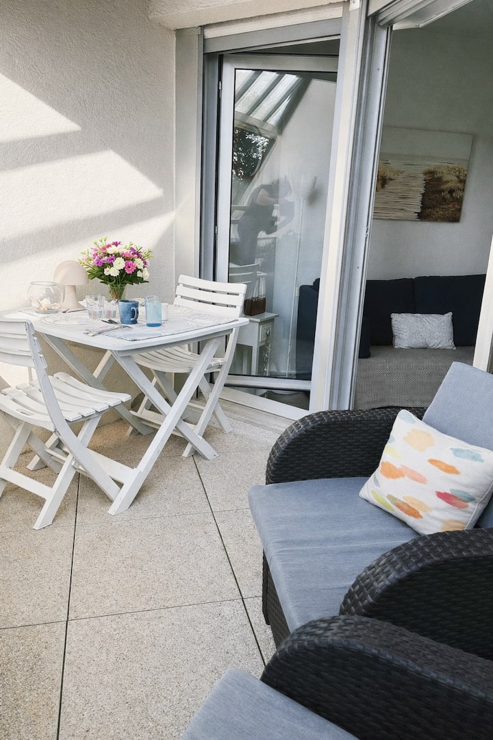 Le Bulot Bleu. 2 Vacanciers. 2 Vélos. Terrasse - Carnac