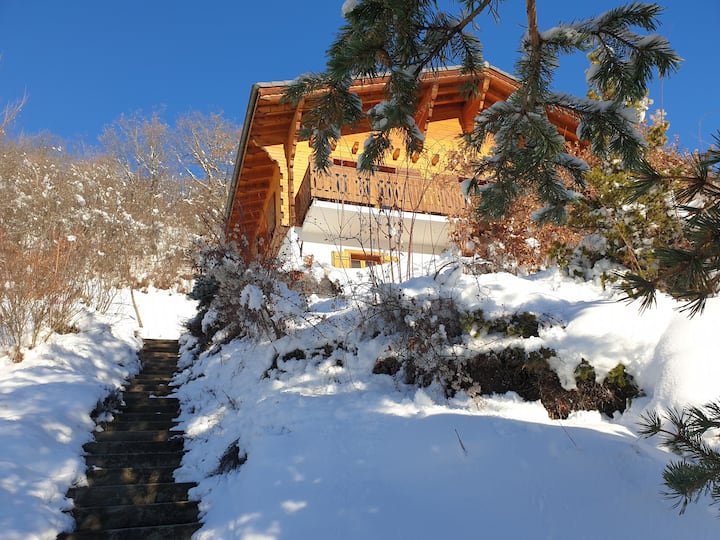 Charmant Chalet Familial, Vue Panoramique. - Kanton Wallis