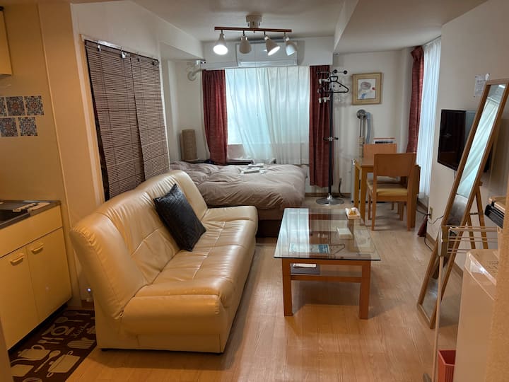 Sk13/a Cozy Studio Apartment/downtown/free Parking - Sapporo