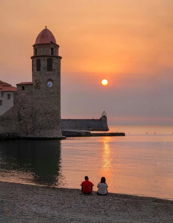 Quartier Du Mouré,150m Plages, Clim, F2 Au Calme - Collioure