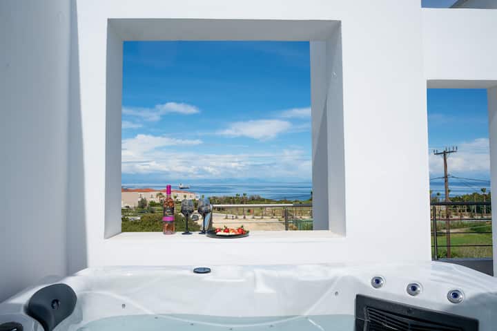 Villa Serena Kalithea Rhodes Sea View& Jacuzzi - Rodas