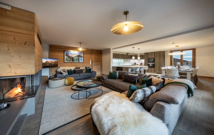 Luxury Morzine Apartment With Private Spa And Fire - Abondance