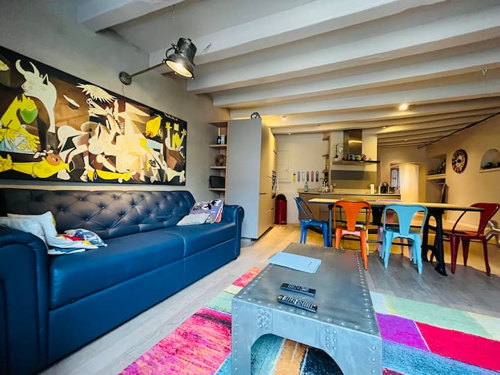 Le Sainte Claire - Hyper Centre, Vieille Ville, Au Calme, Déco Pop Art, Garage - Annecy