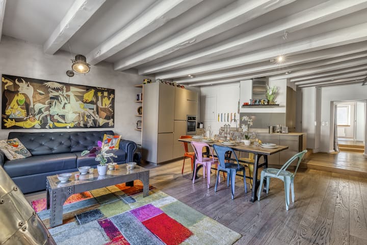 Le Sainte Claire - Hyper Centre, Vieille Ville, Au Calme, Déco Pop Art, Garage - Lac d'Annecy